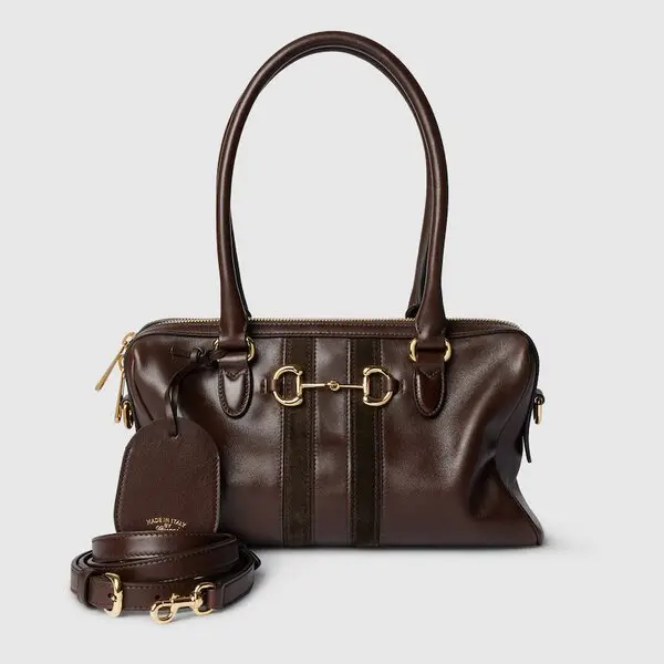 Gucci Borsetto Medium Boston Bag Leather