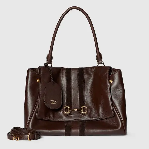 Gucci Paparazzo Medium Top Handle Bag Leather