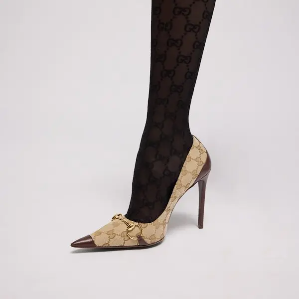 Gucci Donna Pump Gg Canvas