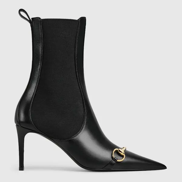 Gucci Donna Leather Bootie - Black