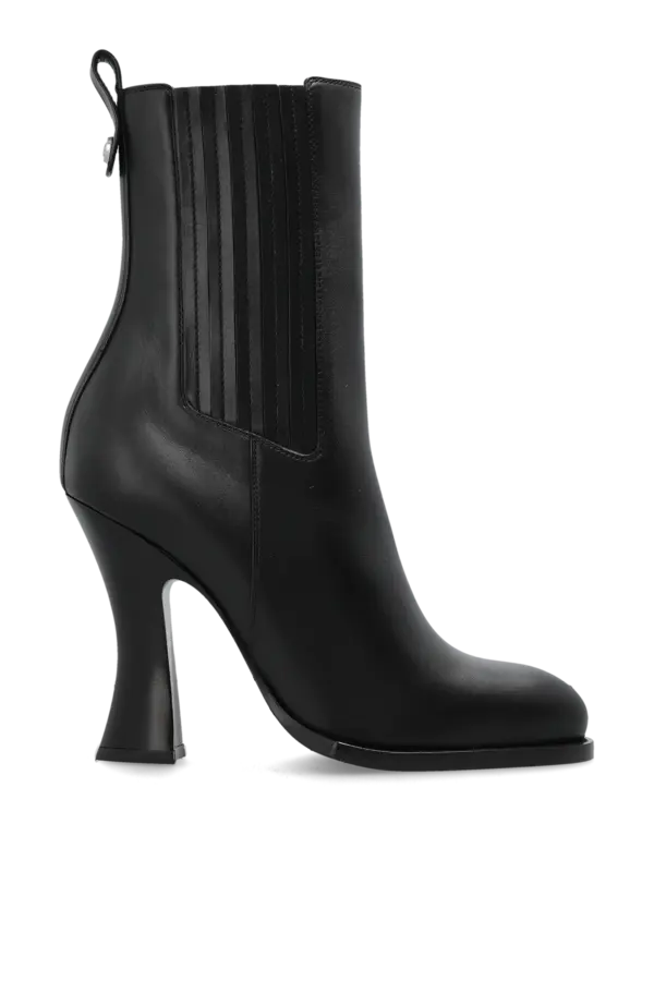 Burberry Pillar’ Heeled Ankle Boots - Black