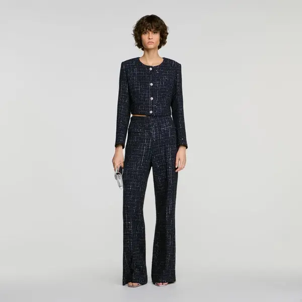 Sandro Decorative Tweed Jacket