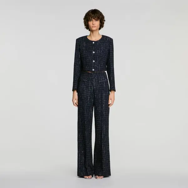 Sandro Decorative Tweed Jacket