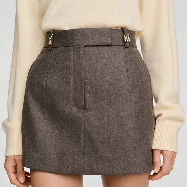 Sandro Wool Skort