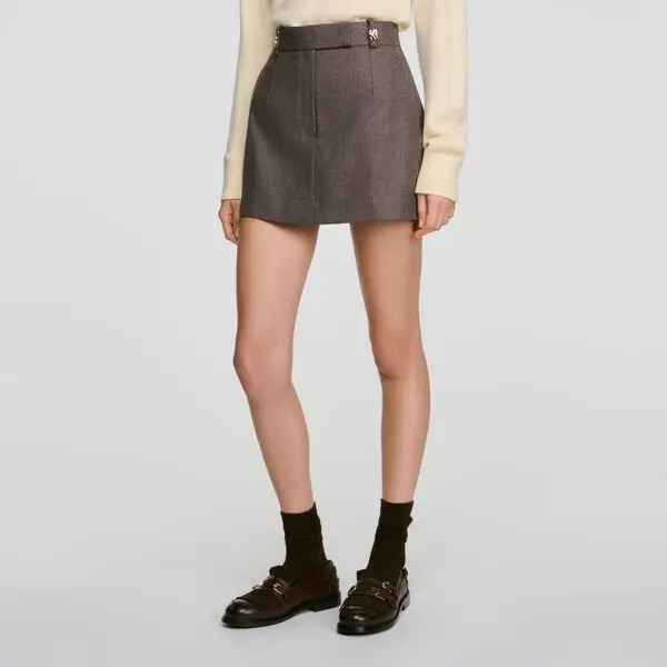 Sandro Wool Skort