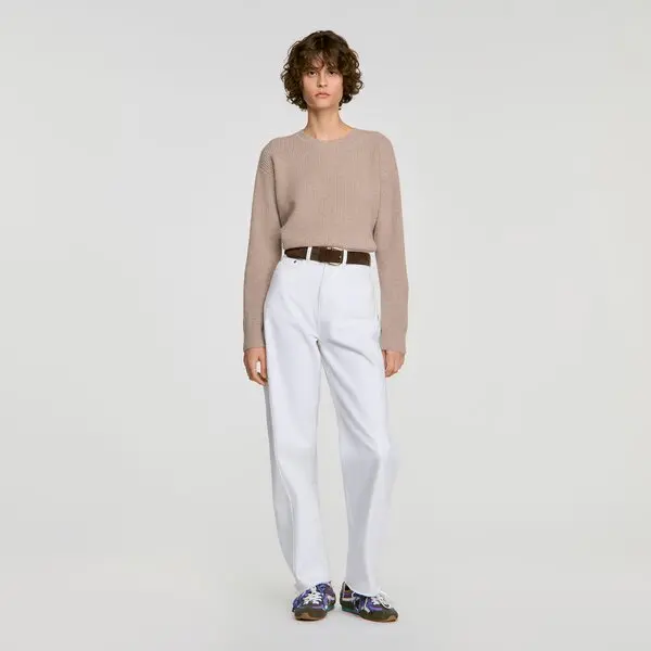 Sandro Sweater With Removable Scarf