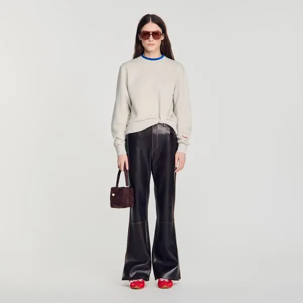 Sandro 2-in-1 Sweatshirt - Light Grey