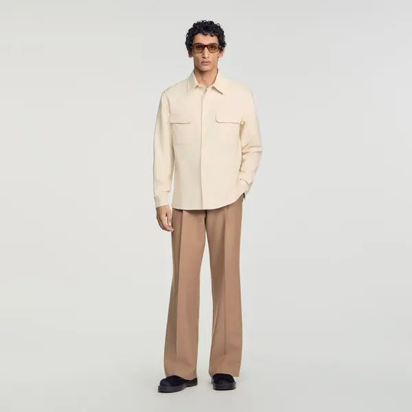 Sandro Cotton Flannel Shirt