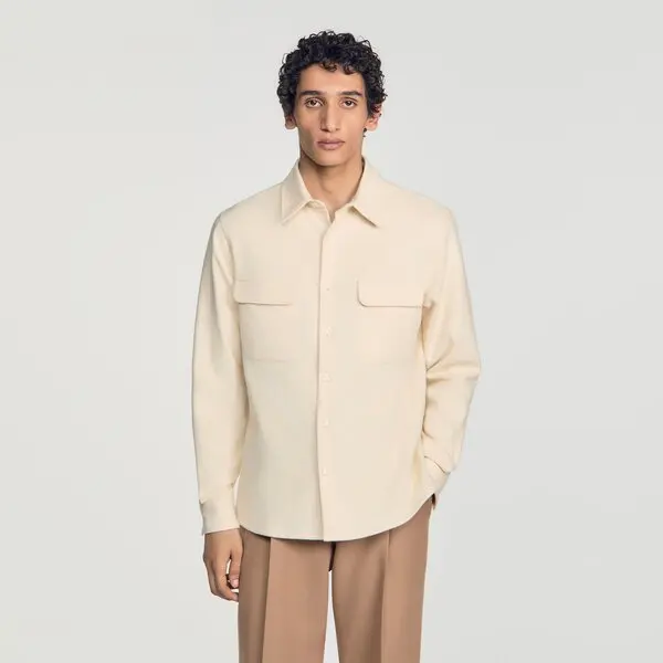 Sandro Cotton Flannel Shirt
