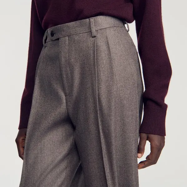 Sandro Wool Suit Trousers