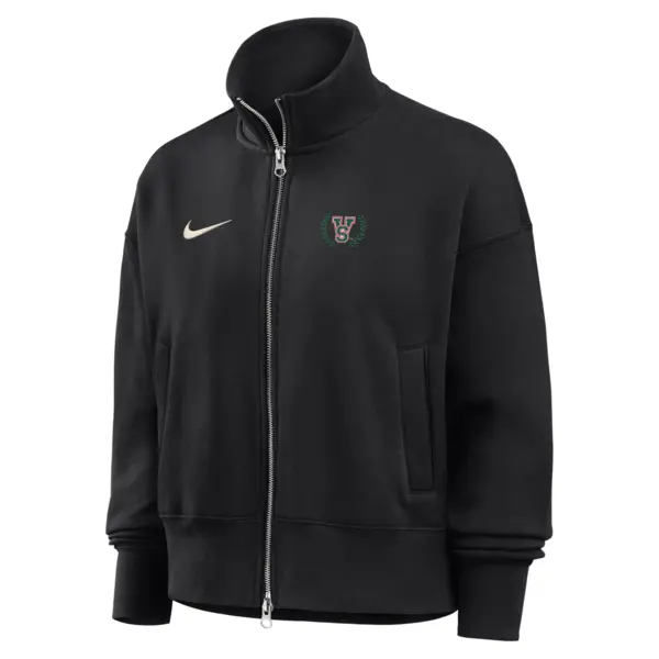 Nike College Phoenix Fleece Track Jacket - Black