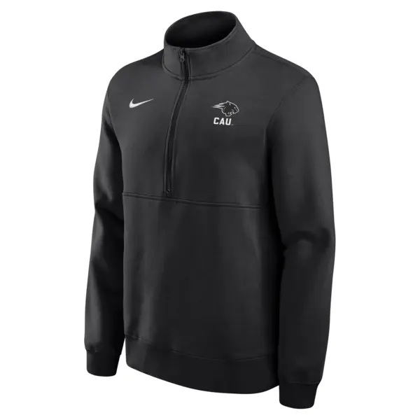 Nike Clark Atlanta University Panthers Club College Fleece Half-zip Top - Black