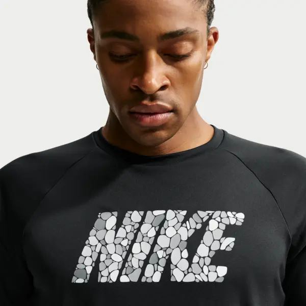 Nike Hydroguard Dri-fit Uv Short Sleeve Top - Black