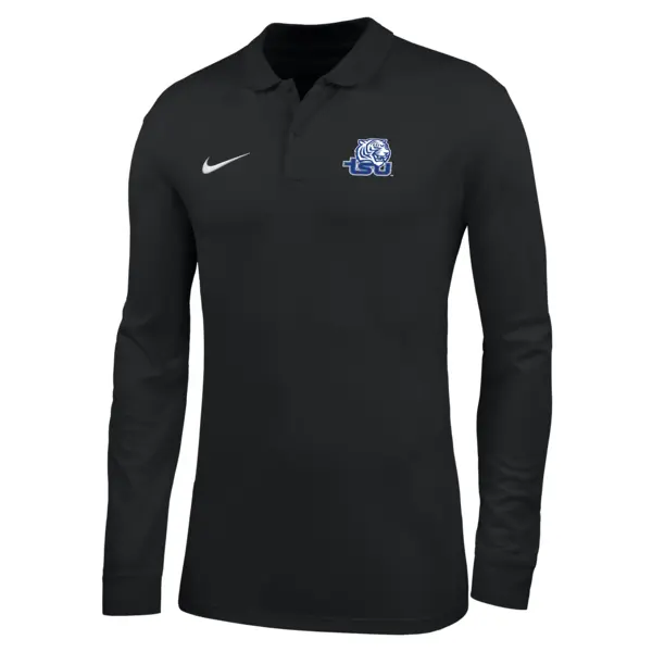 Nike College Dri-fit Long-sleeve Polo - Black