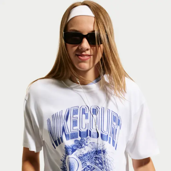 Nike Court Slam Tennis T-shirt - White