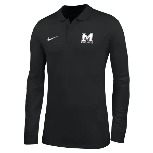 Nike College Dri-fit Long-sleeve Polo - Black