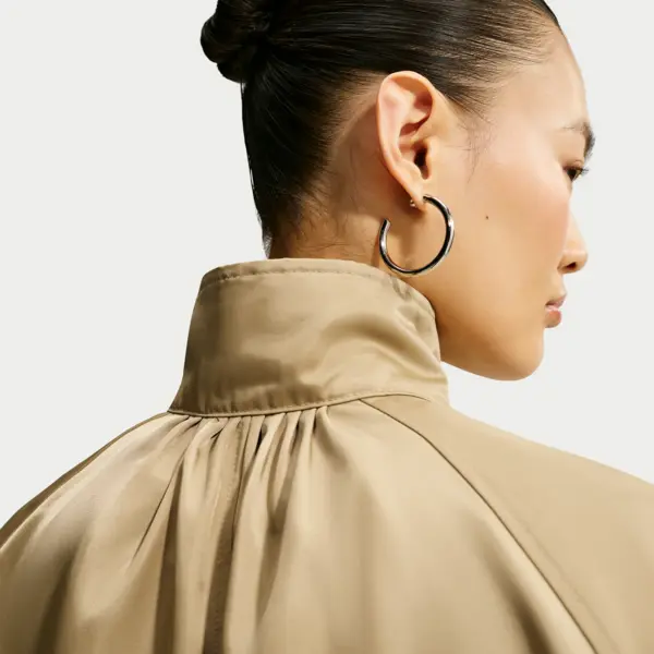Nike Satin 1/4-zip Anorak - Brown