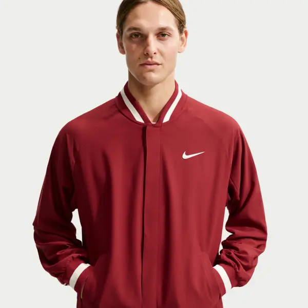 Nike Court Slam Dri-fit Tennis Jacket - Red