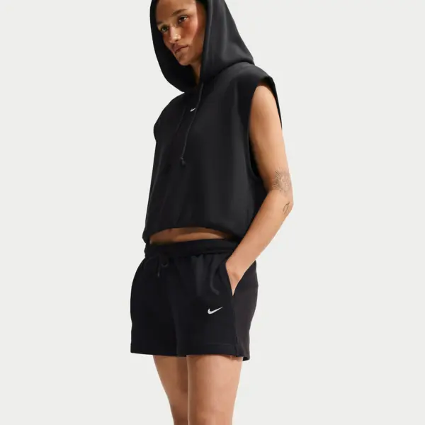 Nike Studio Fleece Lightweight Mid-rise Shorts - Black