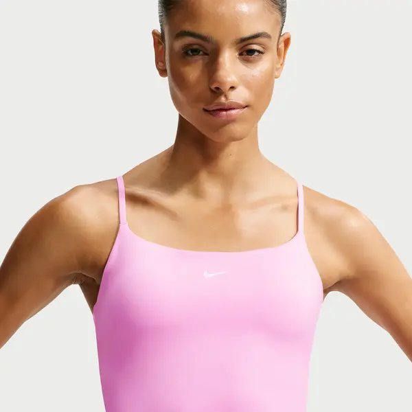 Nike One -support Padded Adjustable Sports Bra Tank Top - Pink