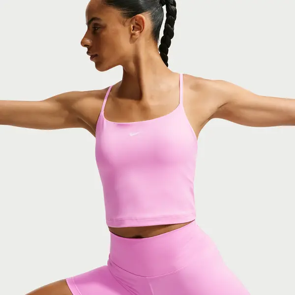 Nike One Medium-support Padded Adjustable Sports Bra Tank Top - Pink