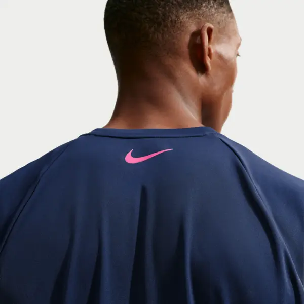Nike Swim Hydroguard Dri-fit Uv Short Sleeve Top - Blue