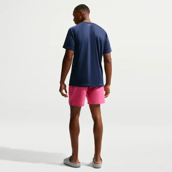 Nike Swim Hydroguard Dri-fit Uv Short Sleeve Top - Blue