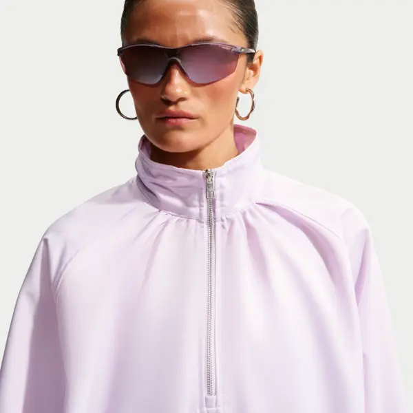 Nike Sportswear Satin 1/4-zip Anorak - Purple