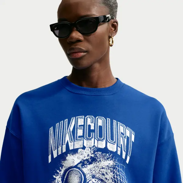 Nike Studio Fleece Medium Weight Oversized Graphic Crew