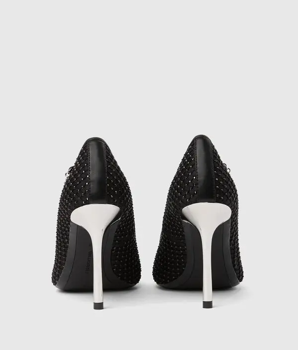 Karl Lagerfeld Sarabande Gemstone Mesh Heels