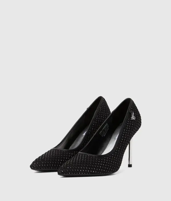Karl Lagerfeld Sarabande Gemstone Mesh Heels