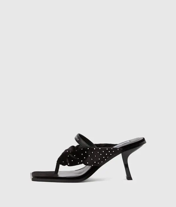 Karl Lagerfeld Karmel Heeled Sandals - Black