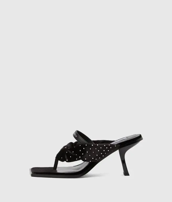 Karl Lagerfeld Karmel Heeled Sandals - Black