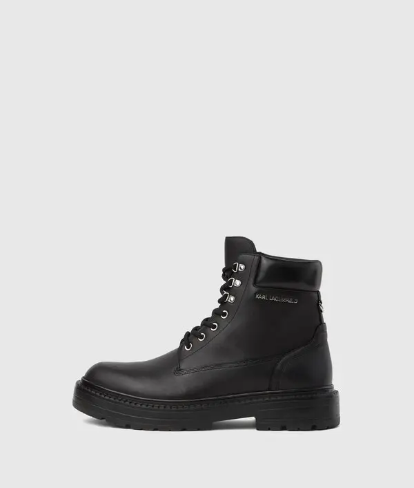 Karl Lagerfeld Miles Work Boot - Black
