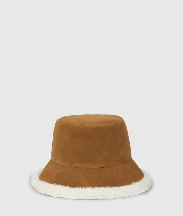 KL JEANS Suede Reversible Bucket Hat
