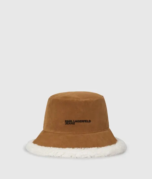 Karl Lagerfeld Reversible Bucket Hat - Brown