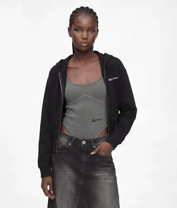 KL JEANS Jeans Milano Zip-up Hoodie - Black