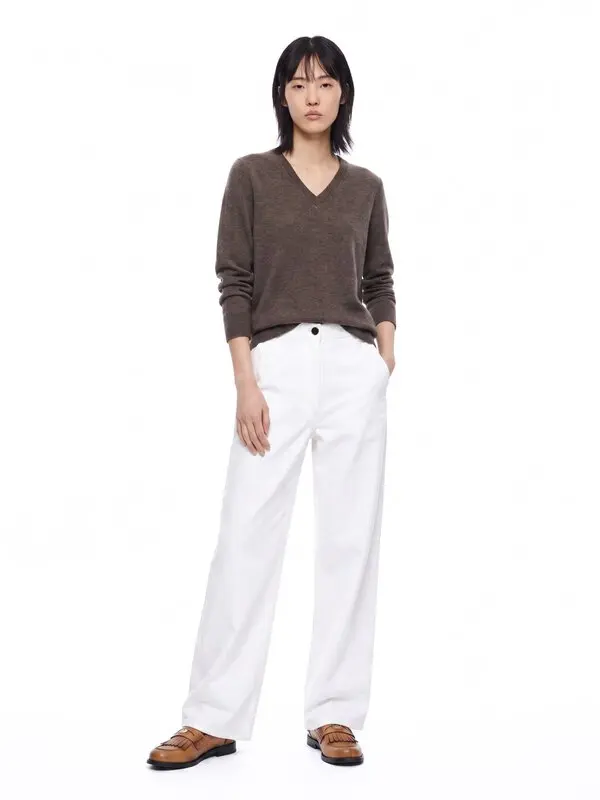 THE ROW Cashmere Phora Sweater - Brown