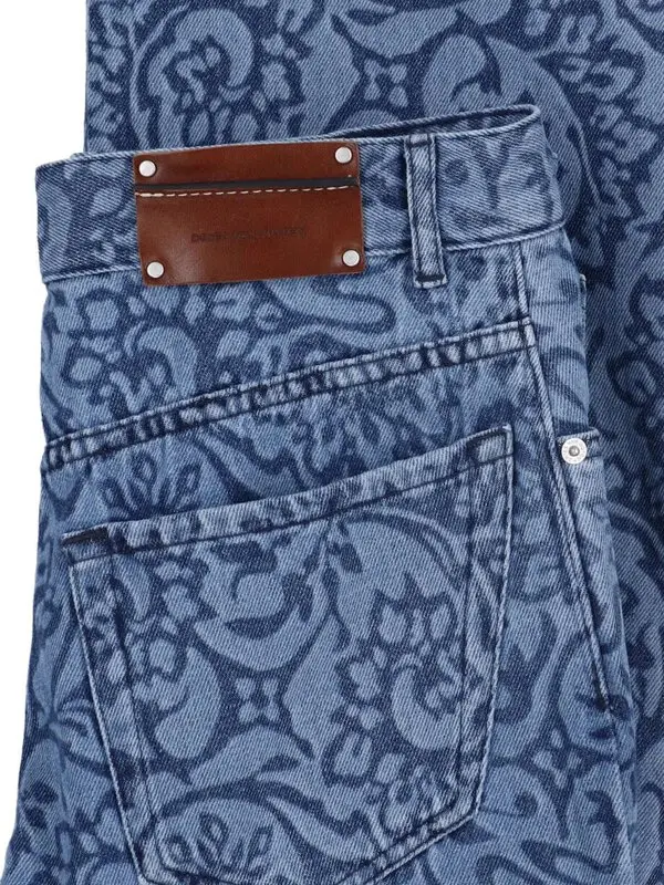 Dries Van Noten Printed Straight Jeans