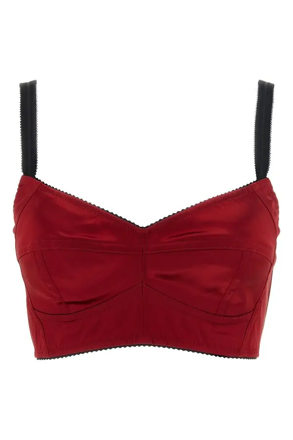Dolce & Gabbana Bustier Top With Stitching
