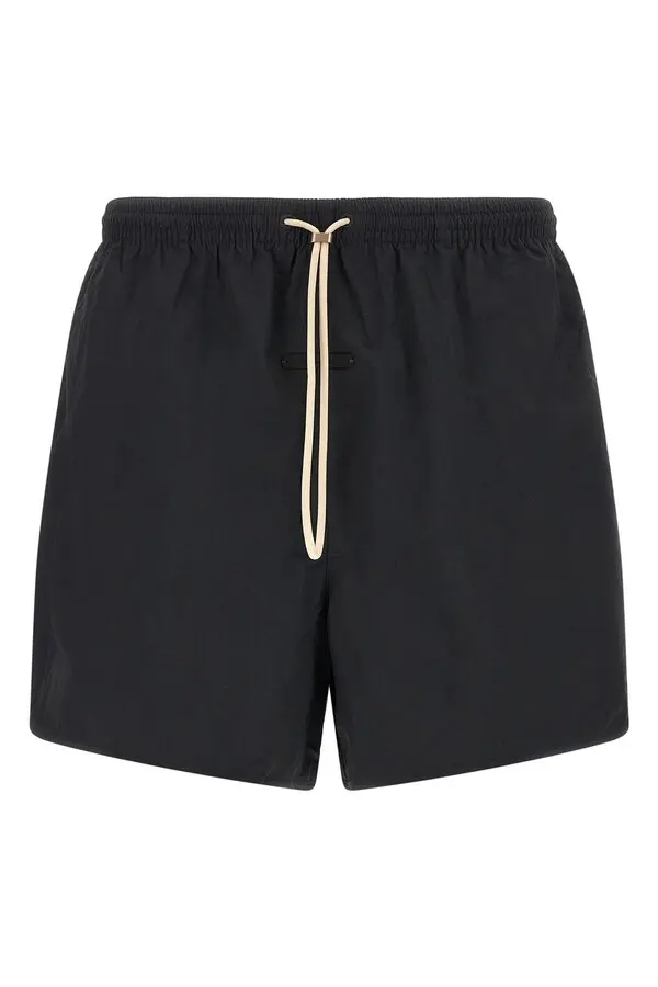 Fear Of God Logo Patch Swim Shorts - Black