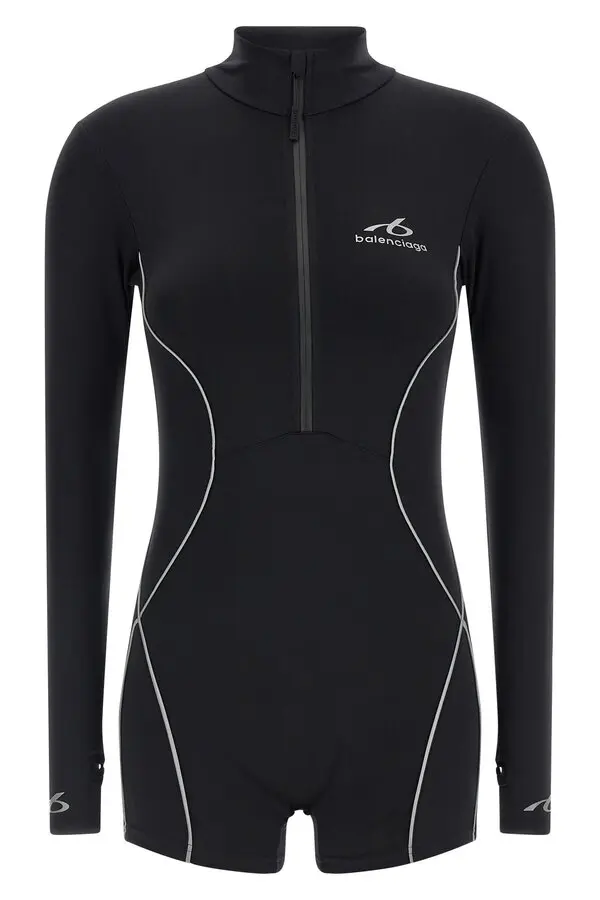 Balenciaga Techwear' Bodysuit - Black