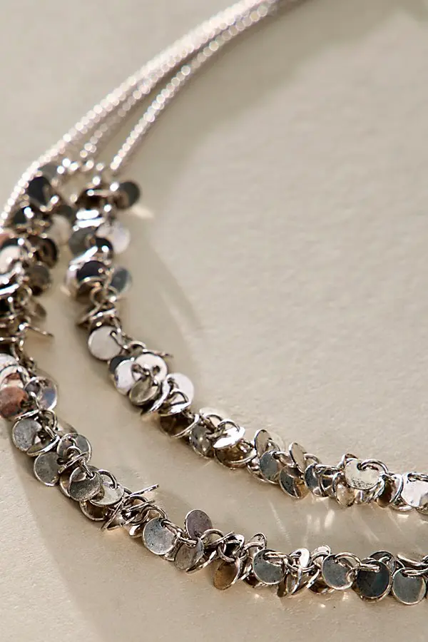 Free People Solana Lariat Necklace - Silver