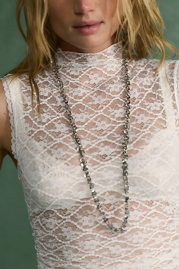 Free People Solana Waist Tie - Silver