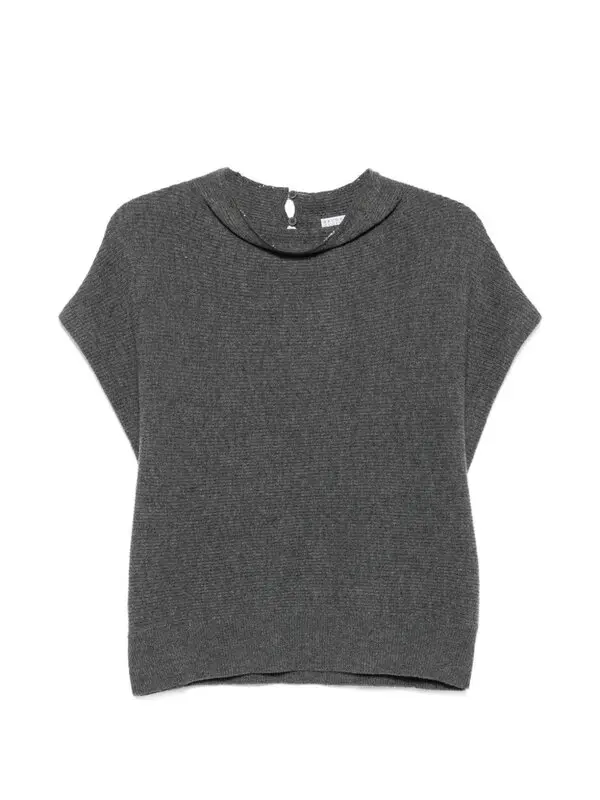 Brunello Cucinelli Sleeveless Sweater - Gray