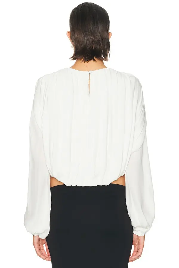 Simkhai Frida Long Sleeve Top - Ivory