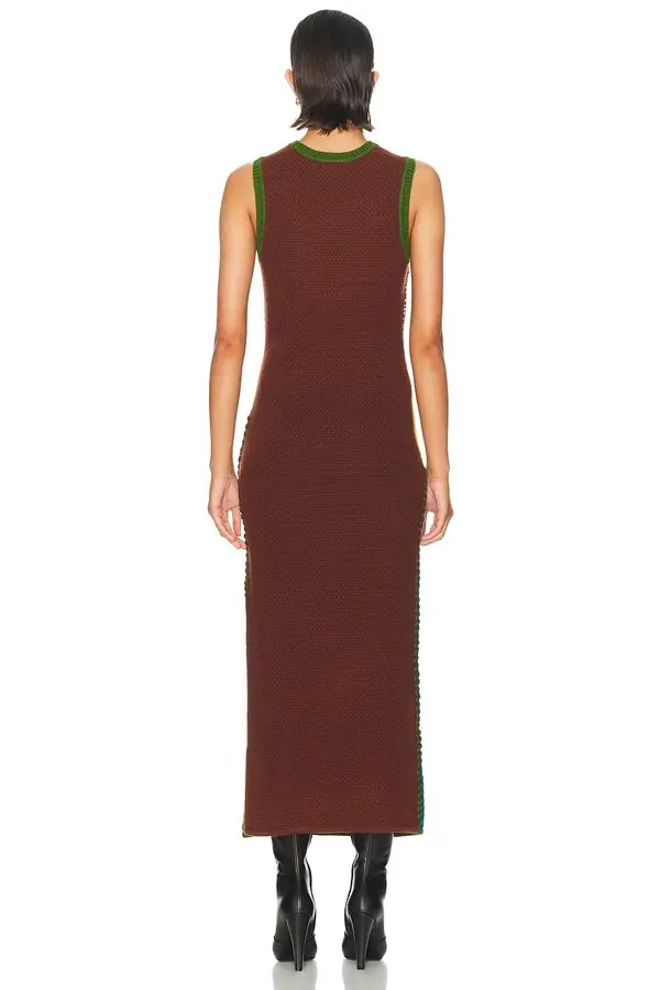 ALEMAIS Lasso Patchwork Knit Dress