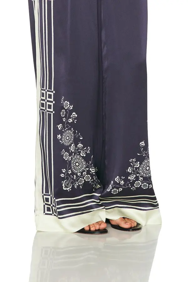 ALEMAIS Banderra Silk Pant - Ink