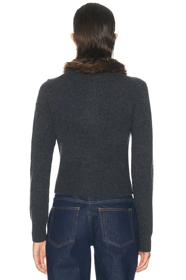 Marc Jacobs Faux Fur Lined Cardigan