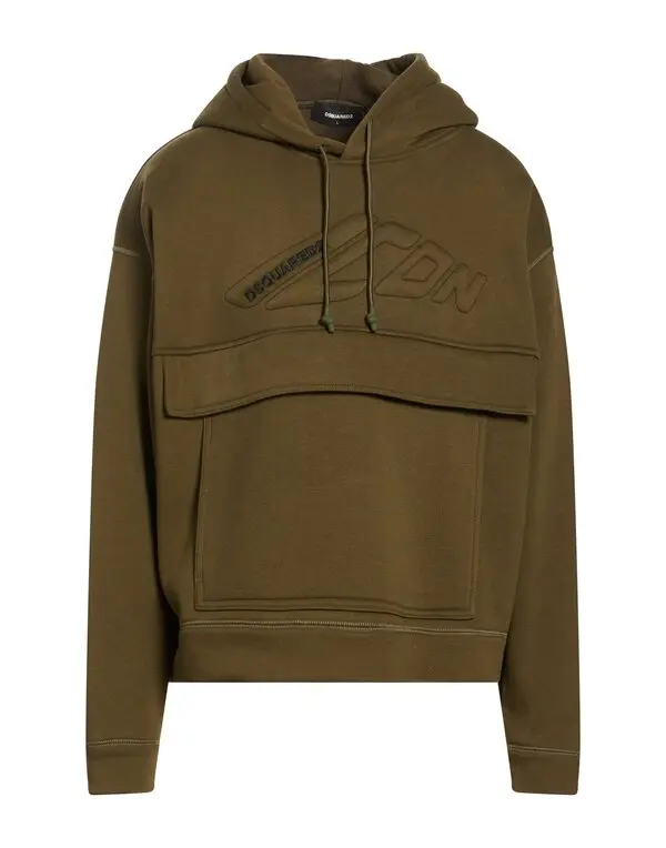 Dsquared2 Sweatshirt Military Size Cotton, Polyester